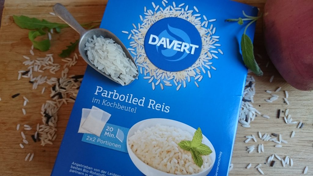 Parboiled Reis im Kochbeutel - 2x2 Portionen von Davert – bioela.de